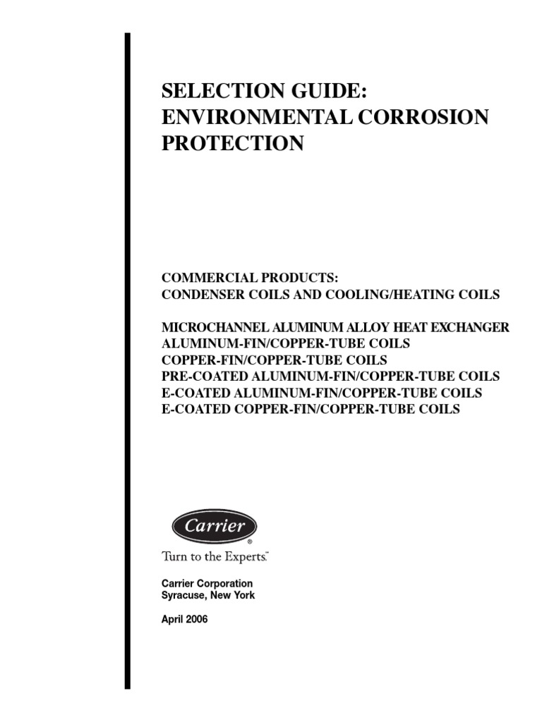 Coil Selection Guide | PDF | Corrosion | Heat Exchanger