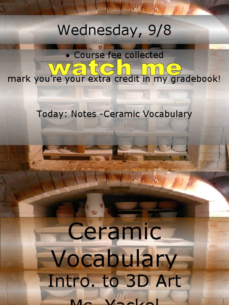 Ceramic Vocabulary and Techniques Guide | PDF | Pottery | Clay