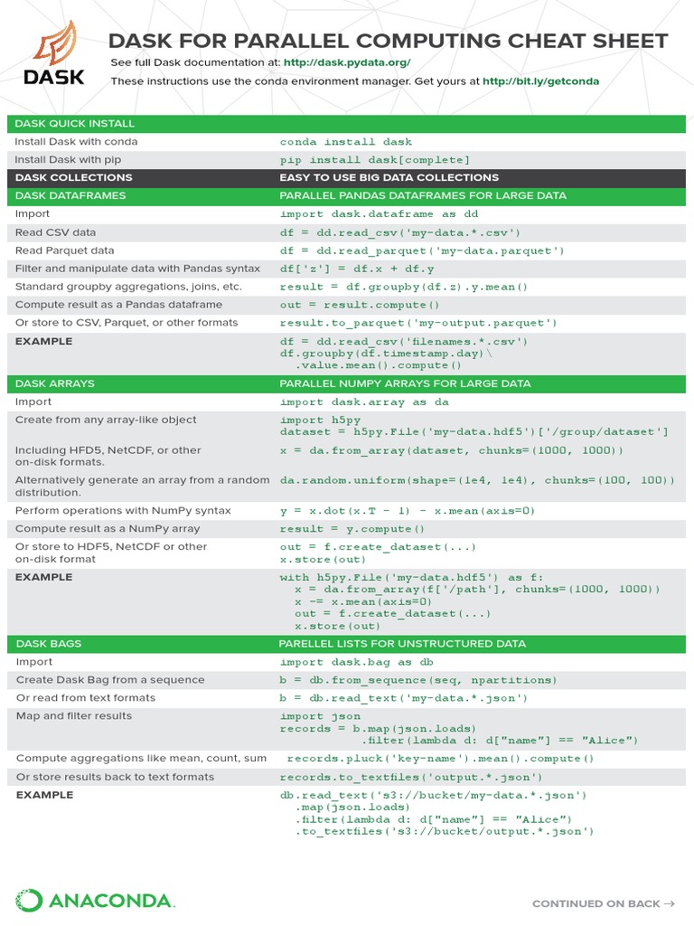 d Ask Cheat Sheet | Scheduling (Computing) | Parallel Computing