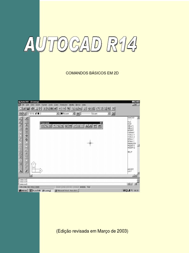 Autocad R14-Comandos Basicos | Auto Cad | Polígono | Avaliação gratuita ...