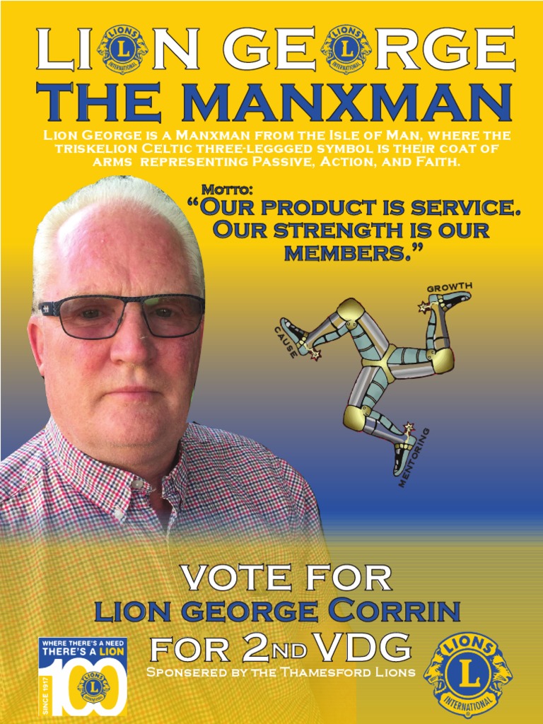 Vote for Lion George Corrin: 2 VDG | PDF