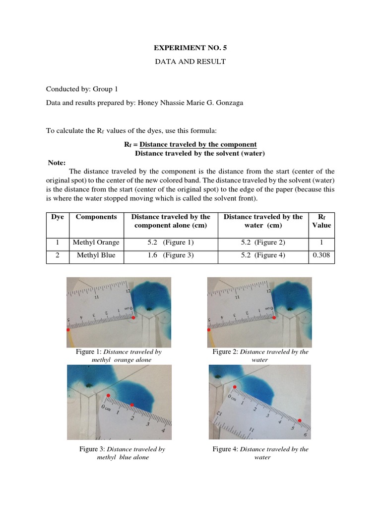 Experiment No. 5: Figure 1: Distance Traveled by Figure 2: Distance ...