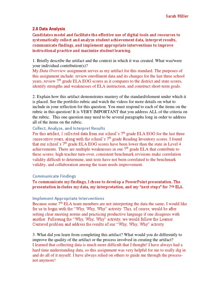 2.8 Data Analysis: Collect, Analyze, and Interpret Results | PDF ...