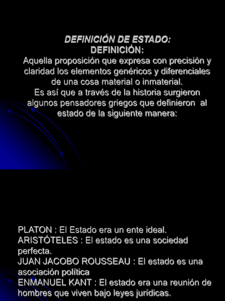 Definición de Estado | PDF | Nacionalidad | Estado (política)