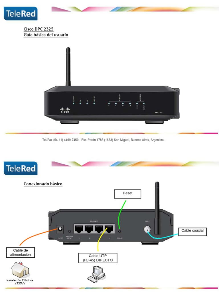 Cisco DPC 2325 V1.5 | PDF | Wifi | Punto de acceso inalámbrico