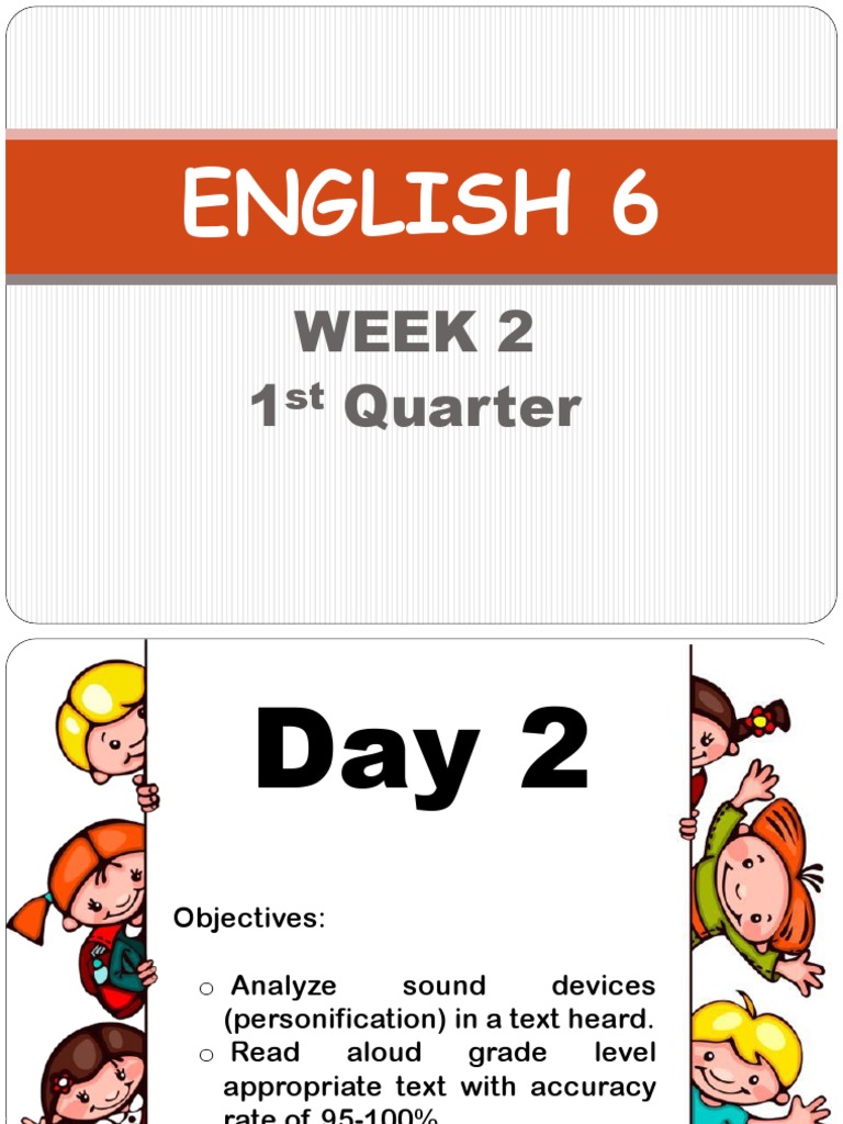 ENGLISH 6 Week 2 Day 2 and 3 1st Quarter | PDF | Poetry | Cognitive Science