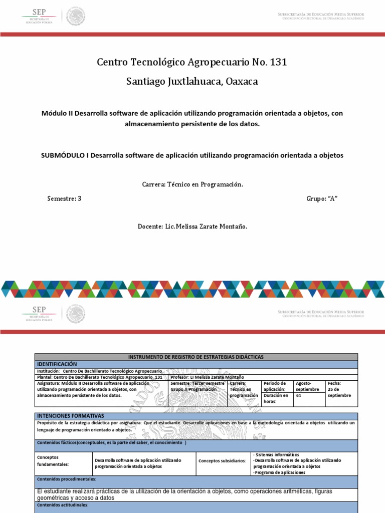Modulo II Submodulo I | PDF | Objeto (informática) | Software