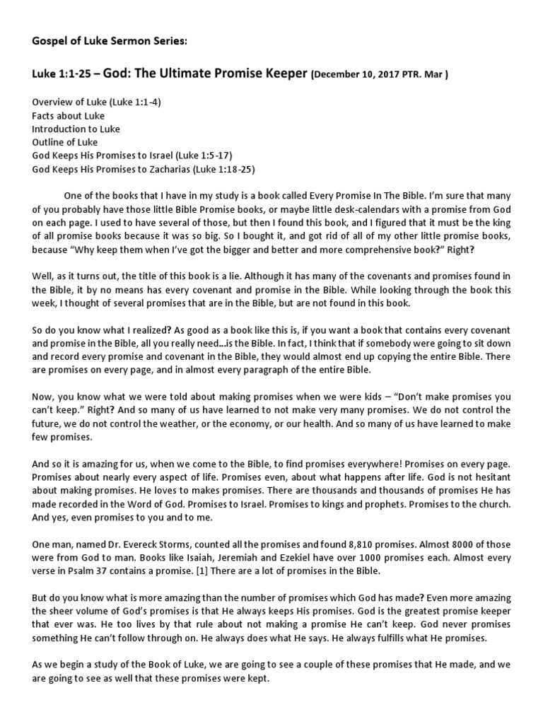 Gospel of Luke Sermon Series | Download Free PDF | Mary, Mother Of ...