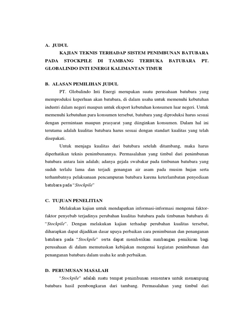 Draft Ta Stockpile PDF | PDF