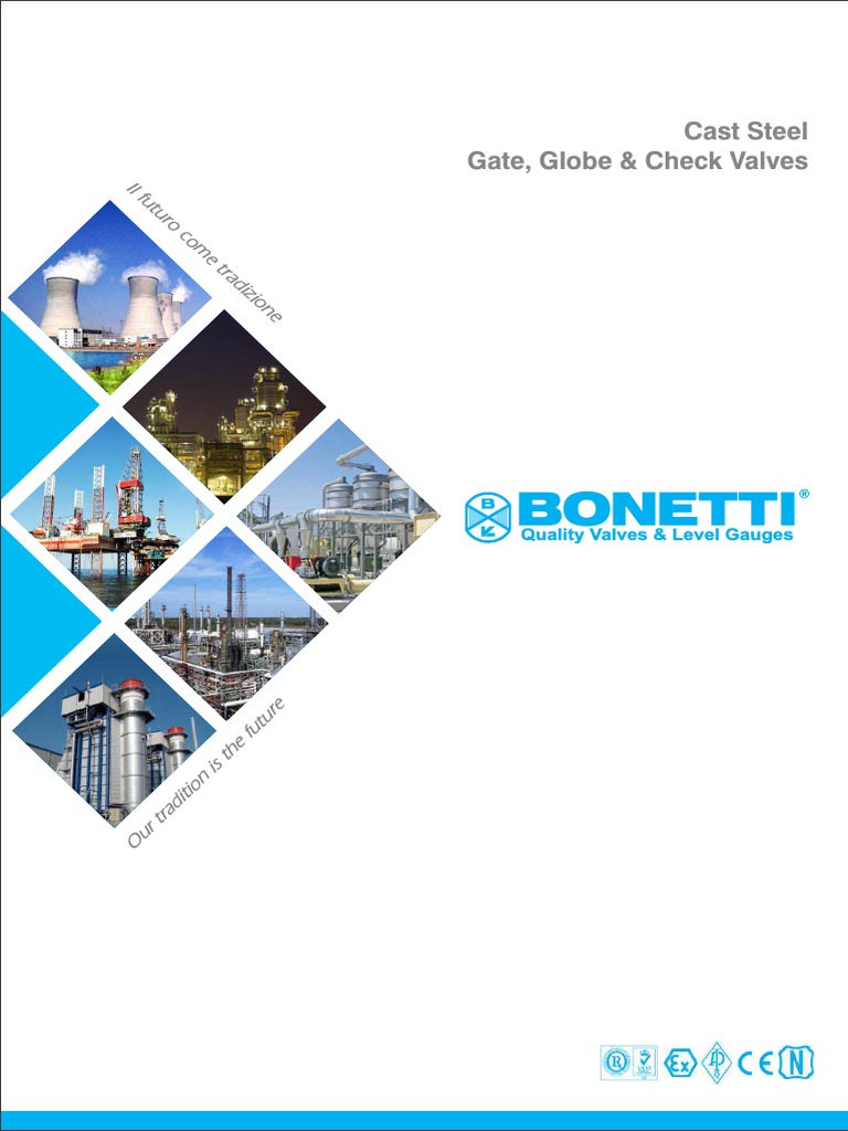 Gate, Check, Globe Valve - Bonneti | PDF | Valve | Mechanical Engineering