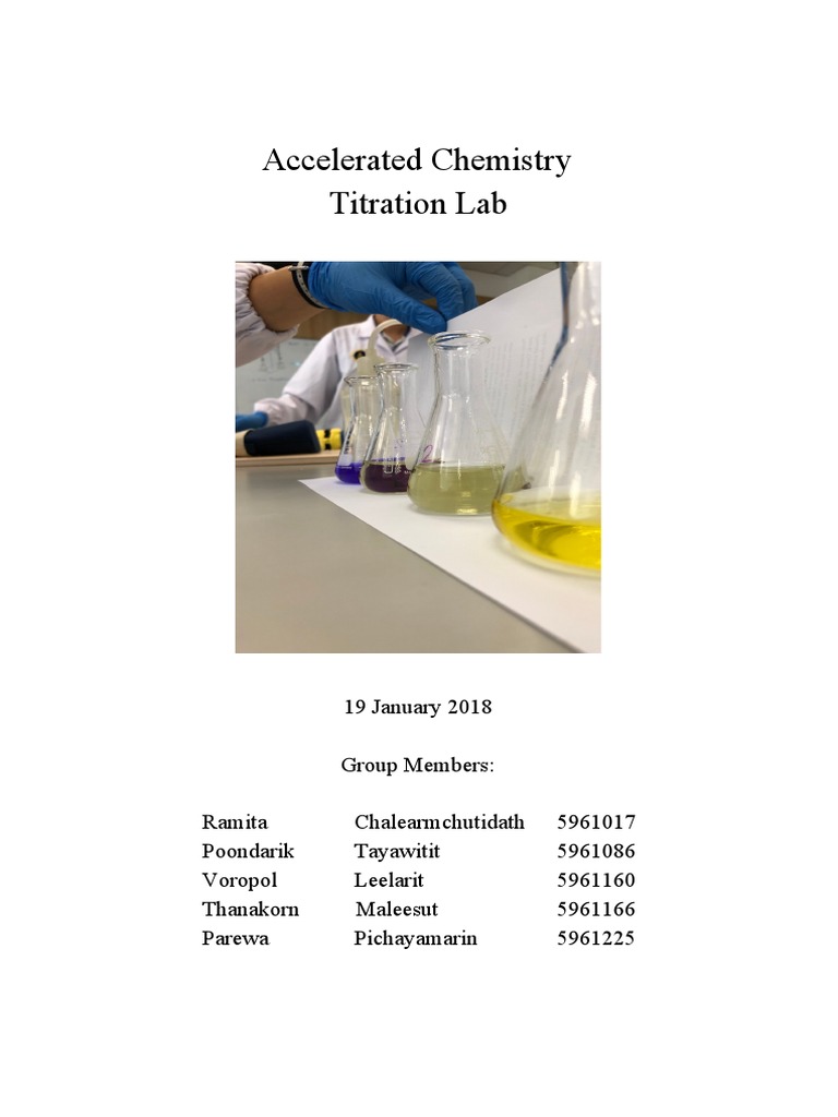 Acid Base Lab Report | PDF | Acid | Titration