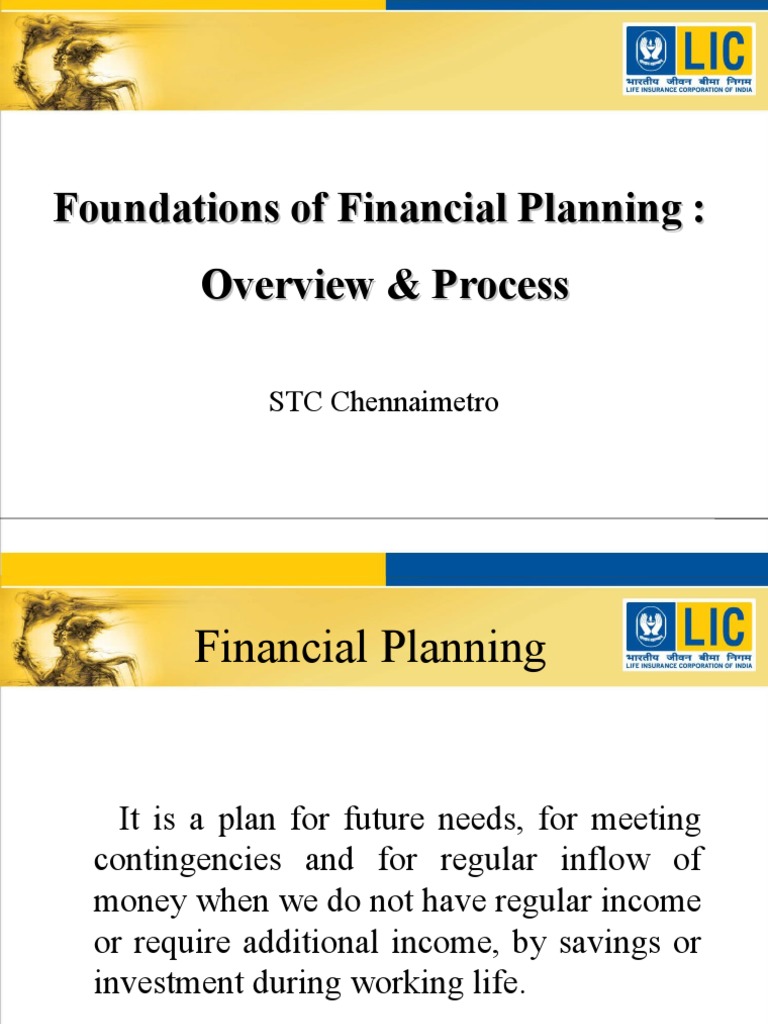 Foundations of Financial Planning - Overview& Process | PDF | Time ...