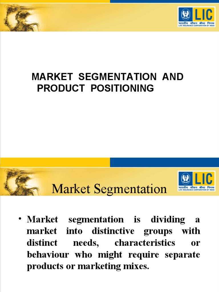 Market Segmentation and Product Positioning | PDF | Market Segmentation ...