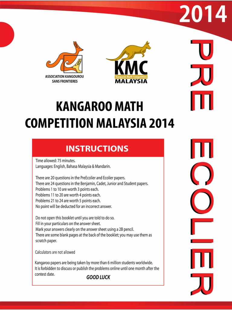 Pre Ecolier 2014 | PDF