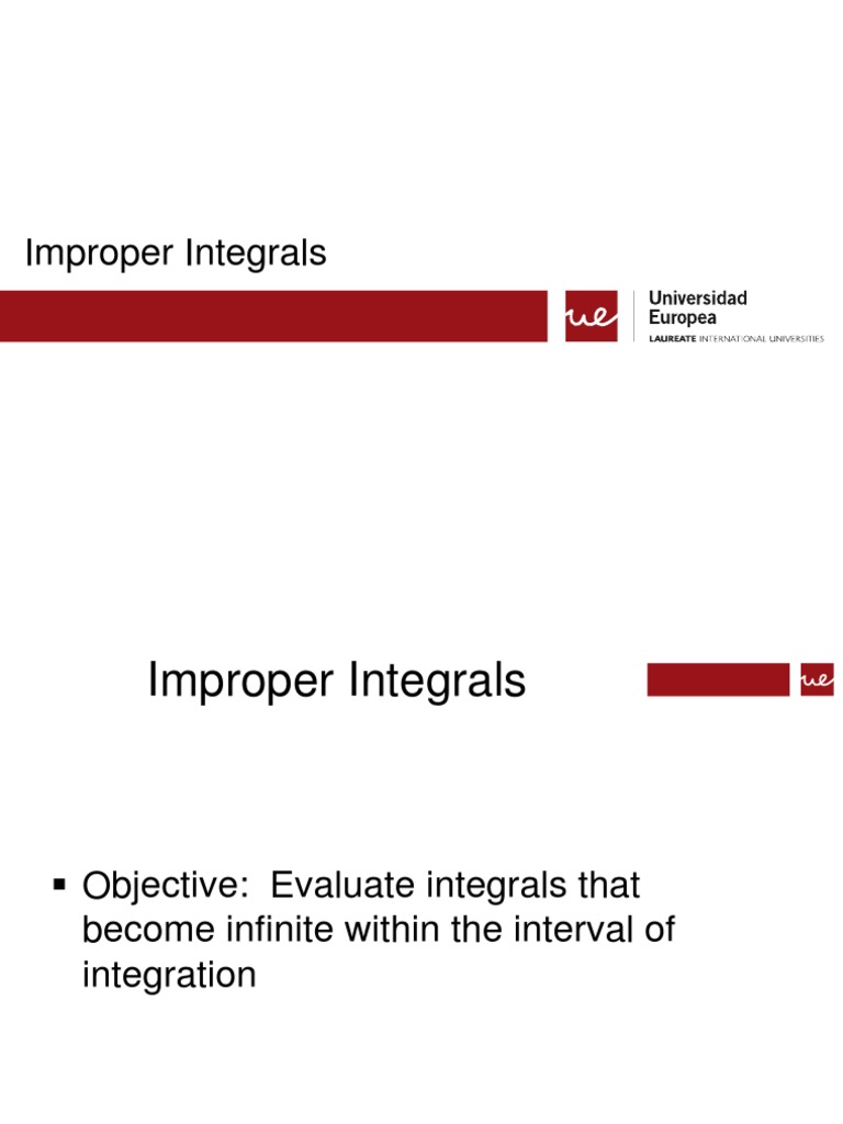 Improper Integrals | Download Free PDF | Integral | Limit (Mathematics)