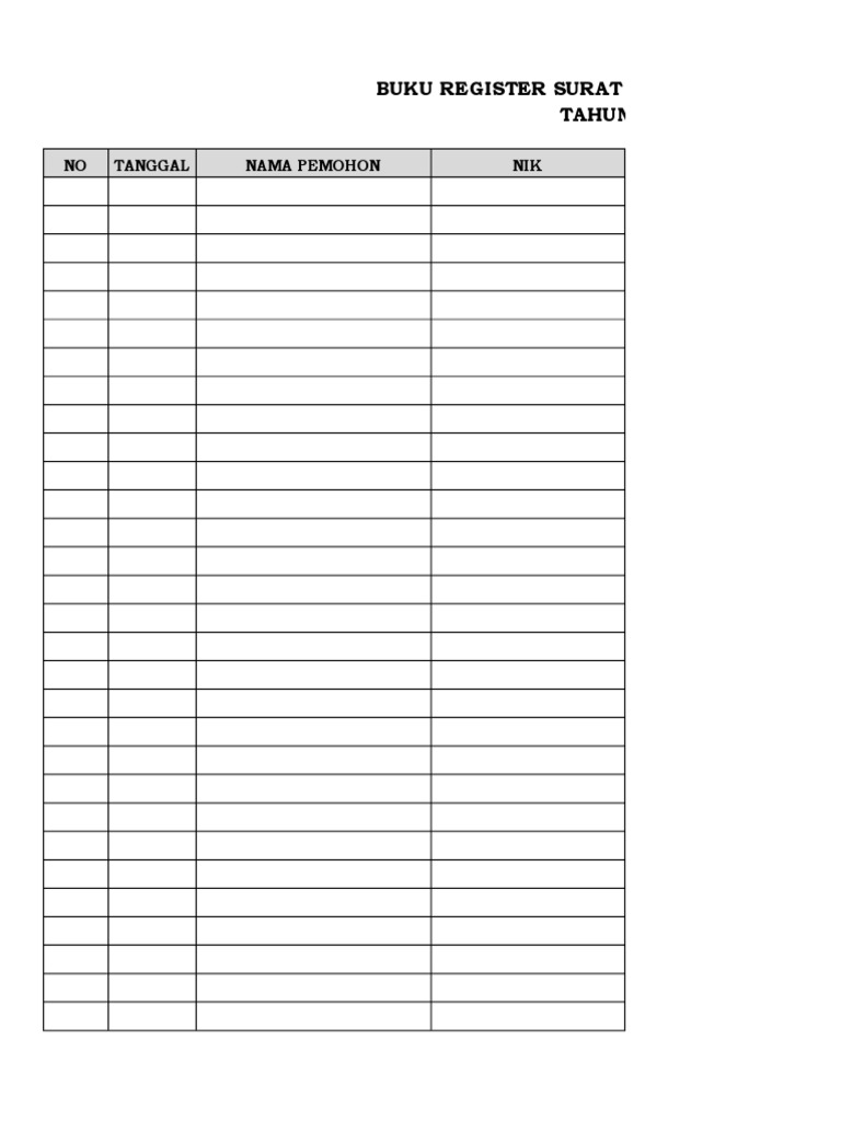 Register Surat | PDF