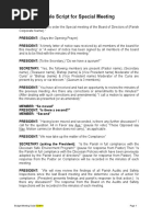 Sample Script of Board Meeting | PDF | Government