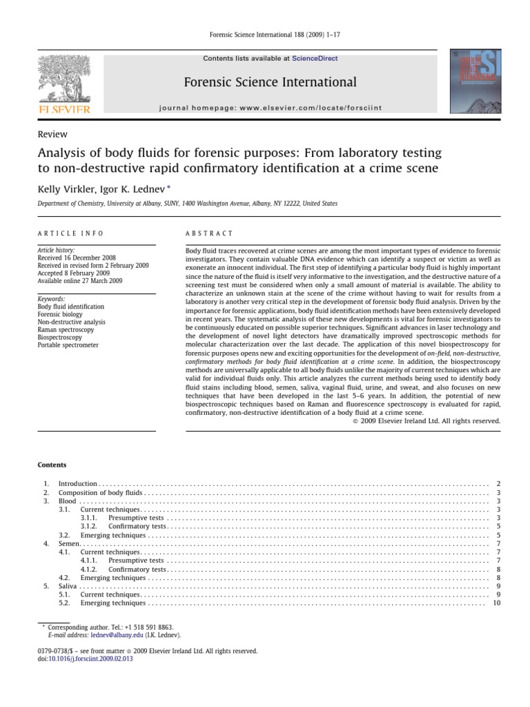 Forensic Journal | PDF | Forensic Science | Dna Profiling