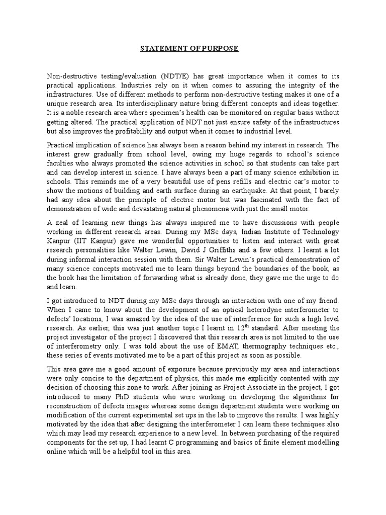 SOP Sample | PDF | Interferometry | Nondestructive Testing