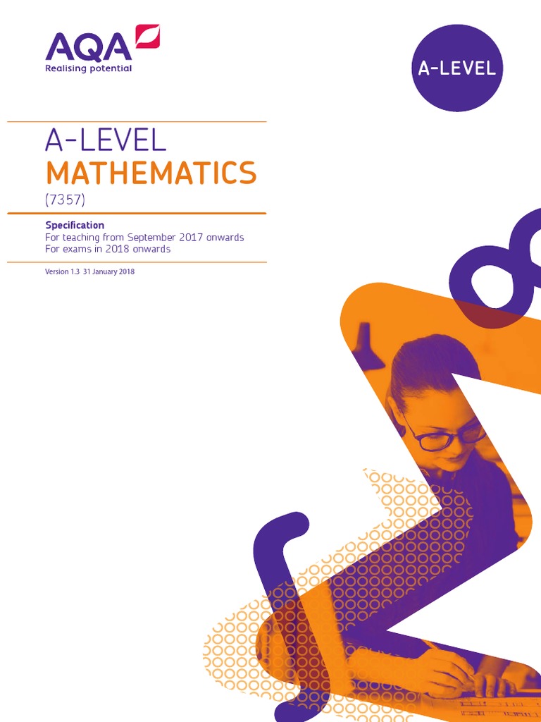 AQA A Level Mathematics Specification | PDF | Trigonometric Functions ...