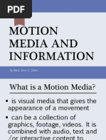 Lesson 15 Motion Information and Media | PDF | Mass Media | Television