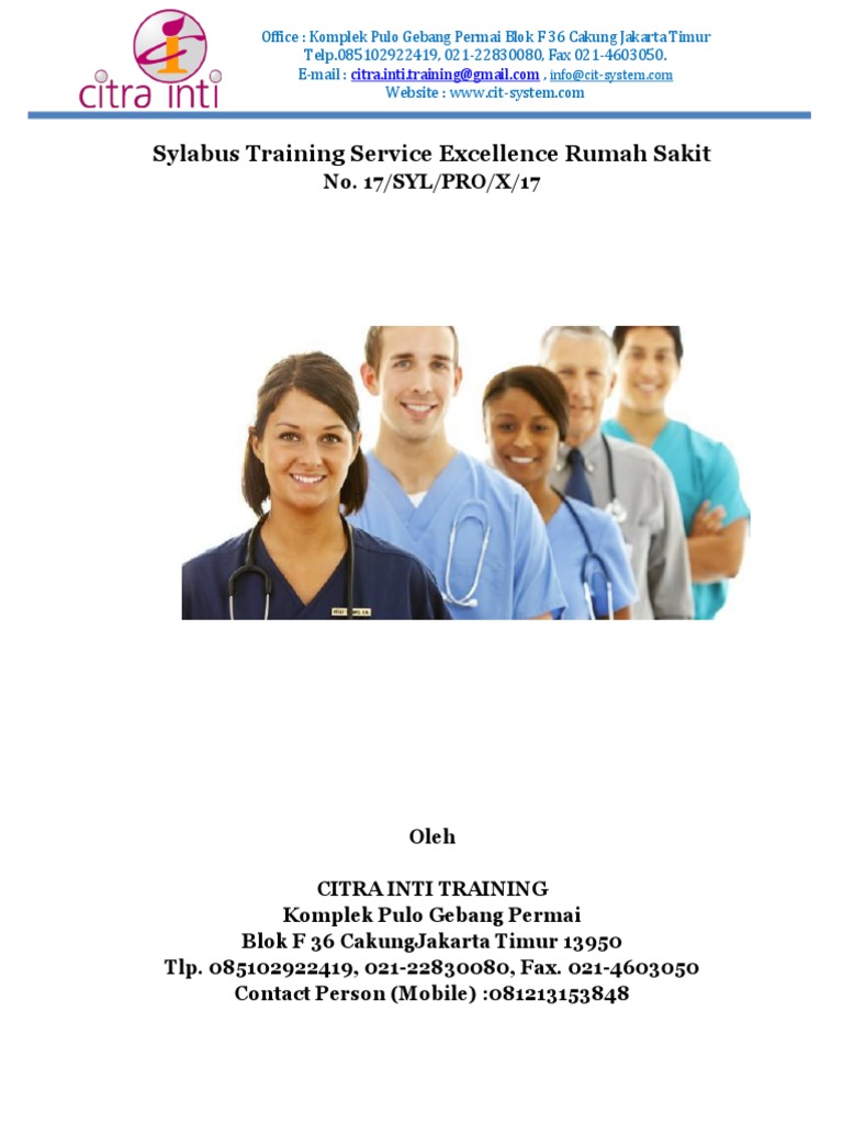SYLABUS TRAINING Service Excellence Rs | PDF