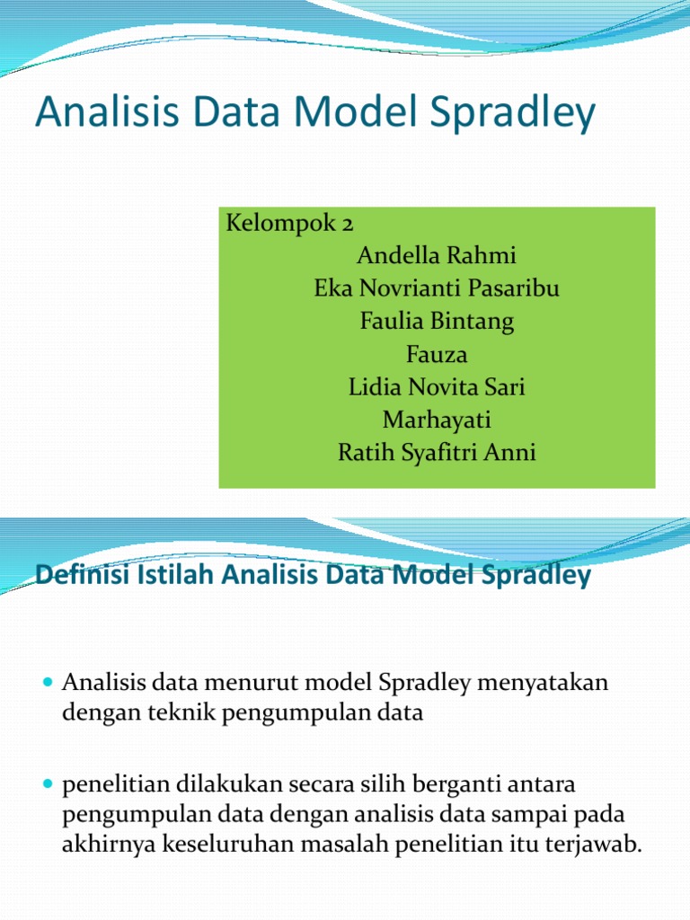 Analisis Data Model Spradley | PDF