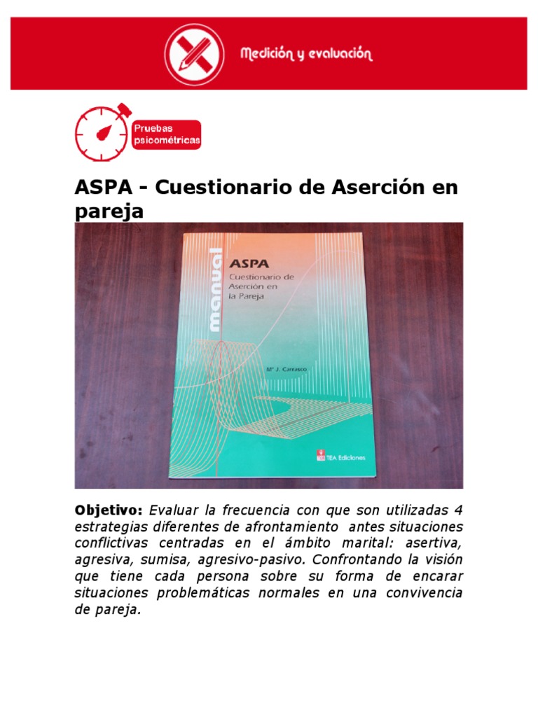 30 Aspa | PDF | Cuestionario | Cognición