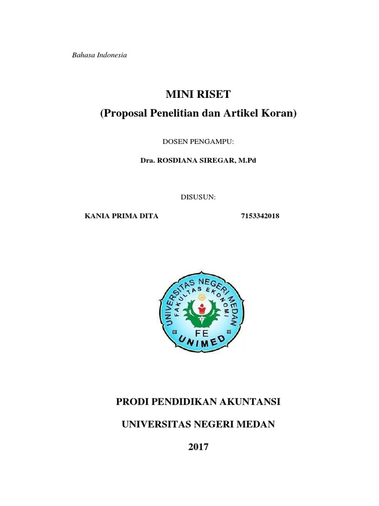 Mini Riset B.indo | PDF