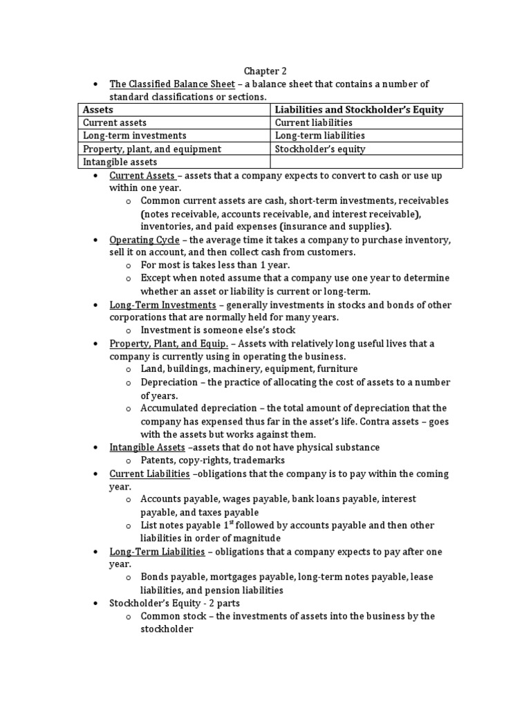 Understanding Key Financial Concepts from Chapter 2 | PDF | Working ...