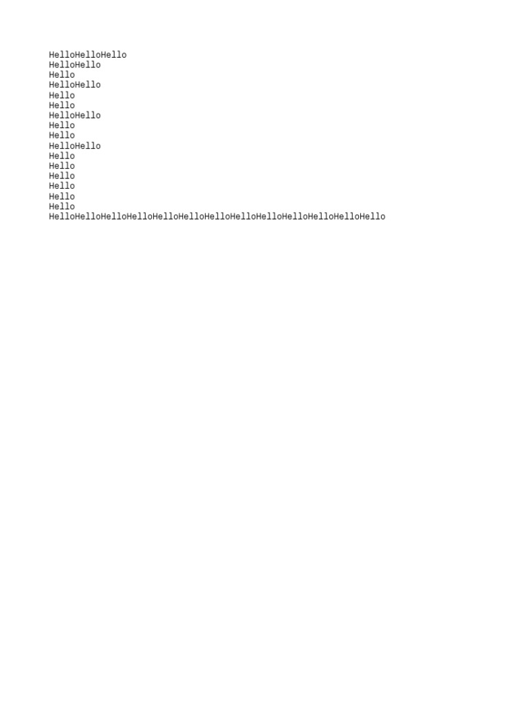 Hello Text | PDF