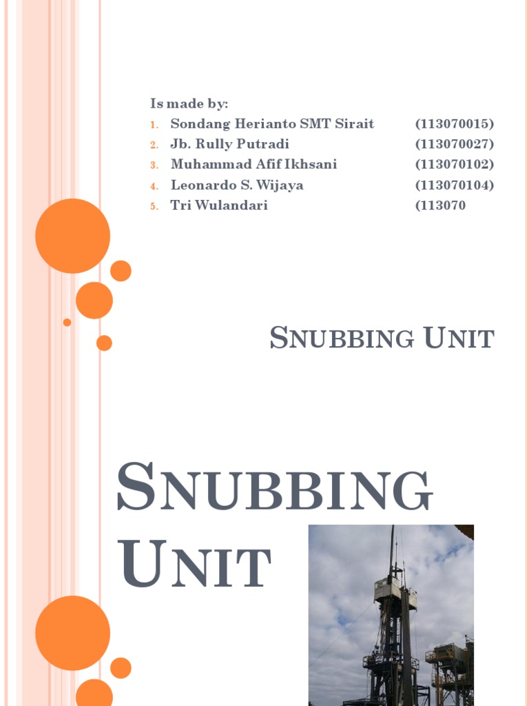Snubbing Unit | PDF