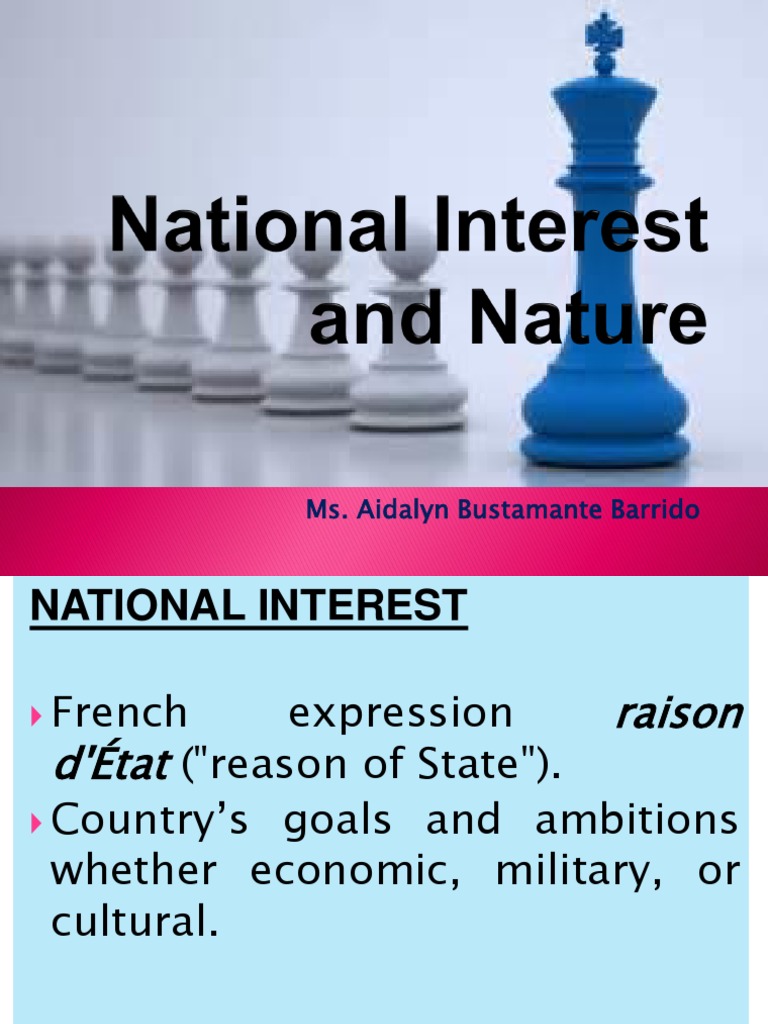 Types and Determinants of National Interest | PDF | National Interest ...