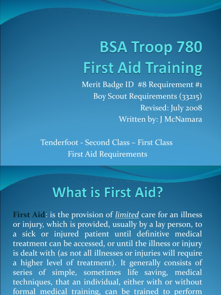 Boy Scout First Aid Merit Badge Training | PDF | Sunscreen | Rabies