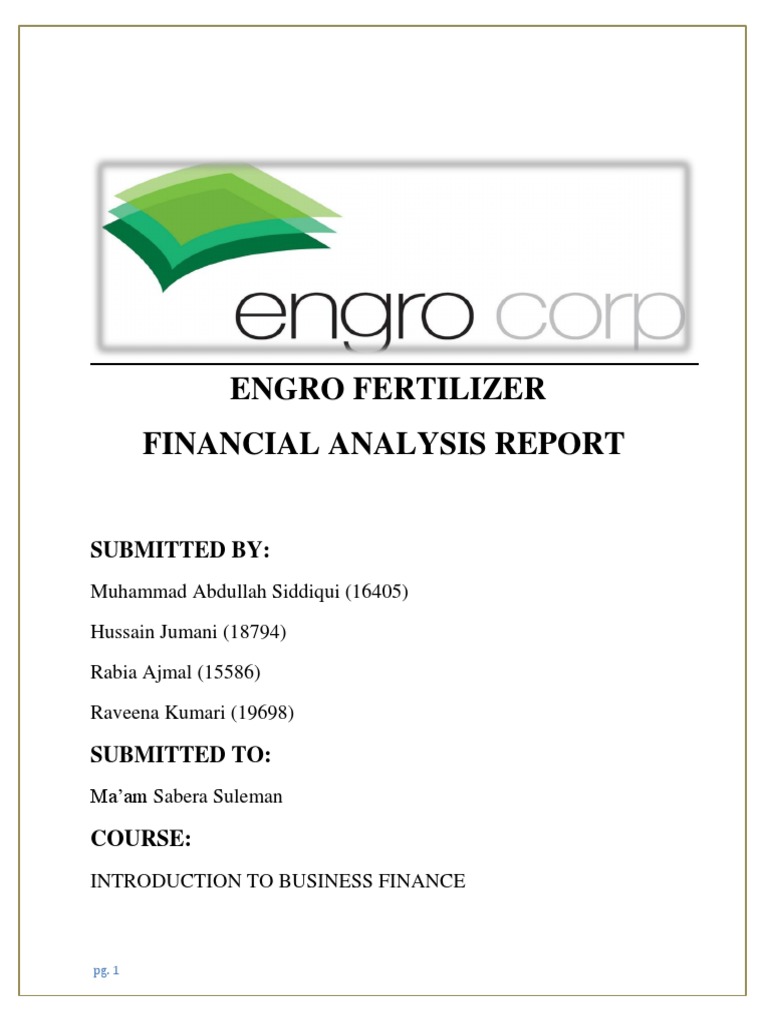 Engro Fertilizer | PDF | Revenue | Debt