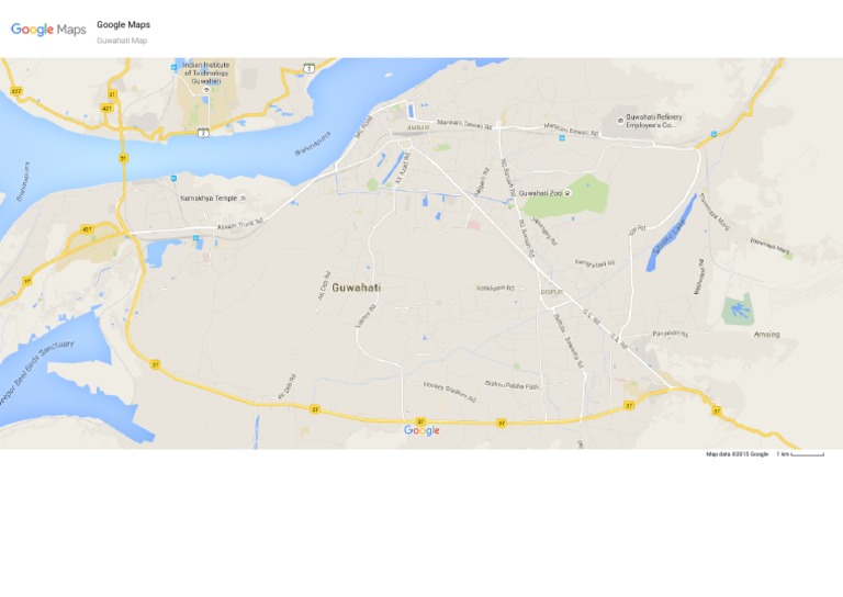 Google Maps: Guwahati Map | PDF