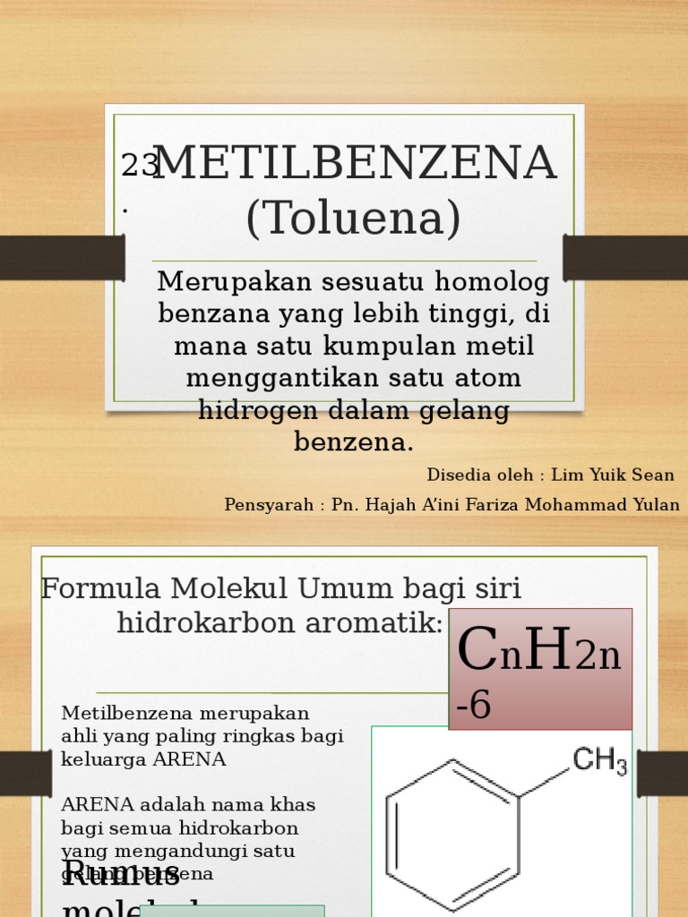 Penamaan Metilbenzena | PDF