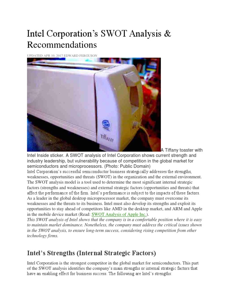 Intel Swot | PDF | Intel | Swot Analysis