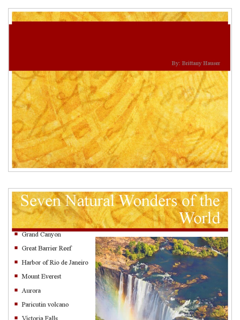 Seven Natural Wonders Overview | PDF | Mountains | Canyon