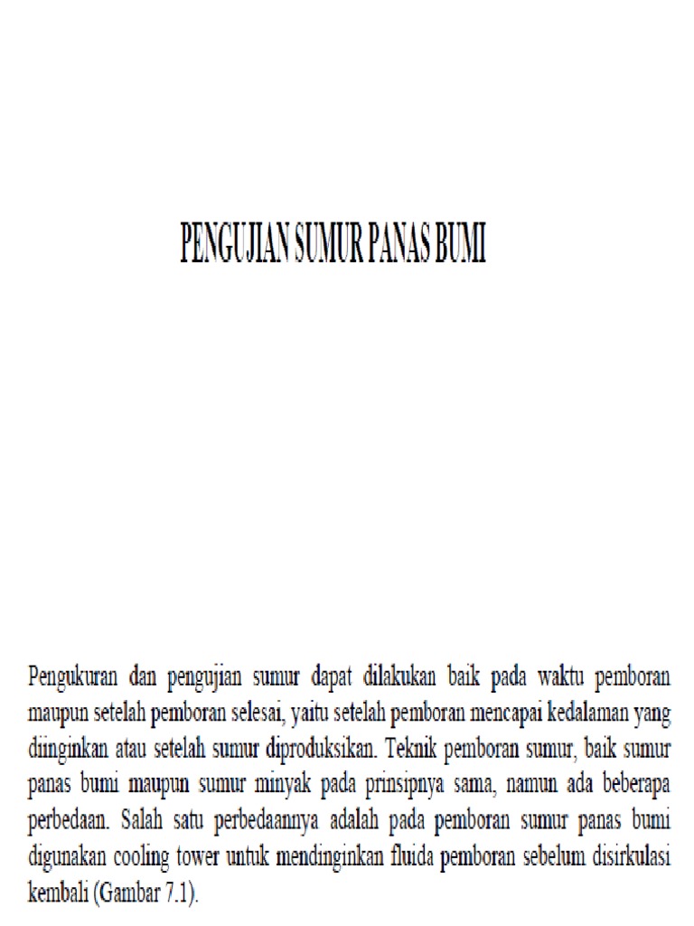 1.uji Sumur Lengkap | PDF