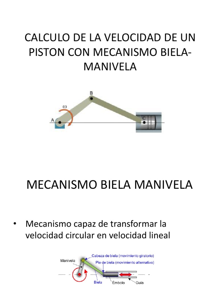Mecanismo Biela-Manivela | PDF