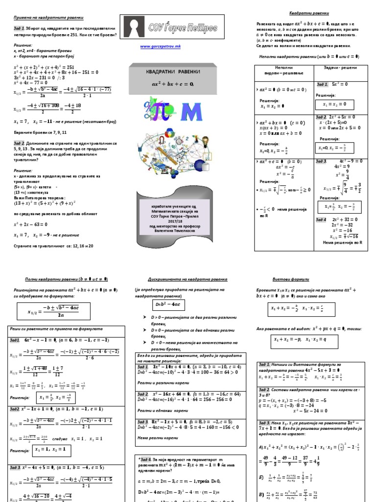 Kvadratna Ravenka Brosura | PDF