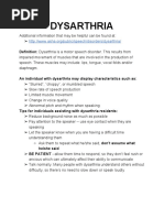HANDOUT ABLE Articulation Strategies For Improving Dysarthria PDF | PDF ...