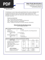 ASTM Standards For Laboratory Reagent Water (ASTM D1193-91) | PDF ...