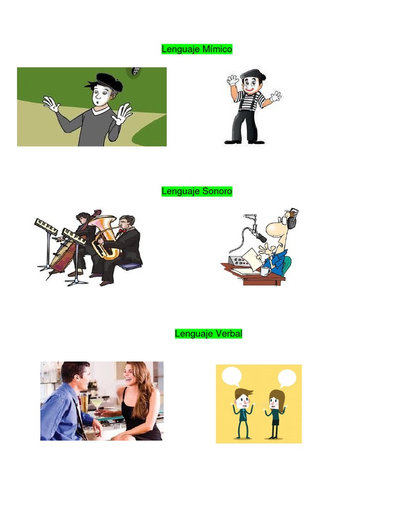 Lenguaje Mímico | PDF | Idiomas