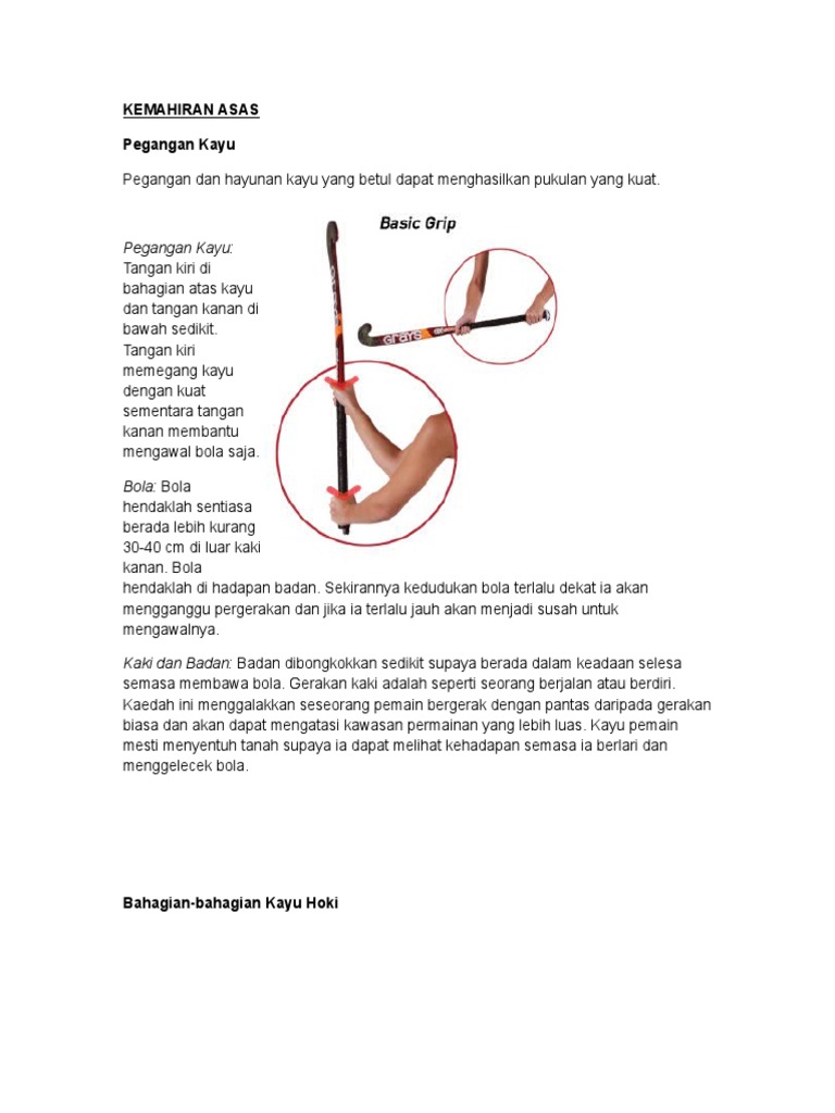 Kemahiran Asas Hoki | PDF