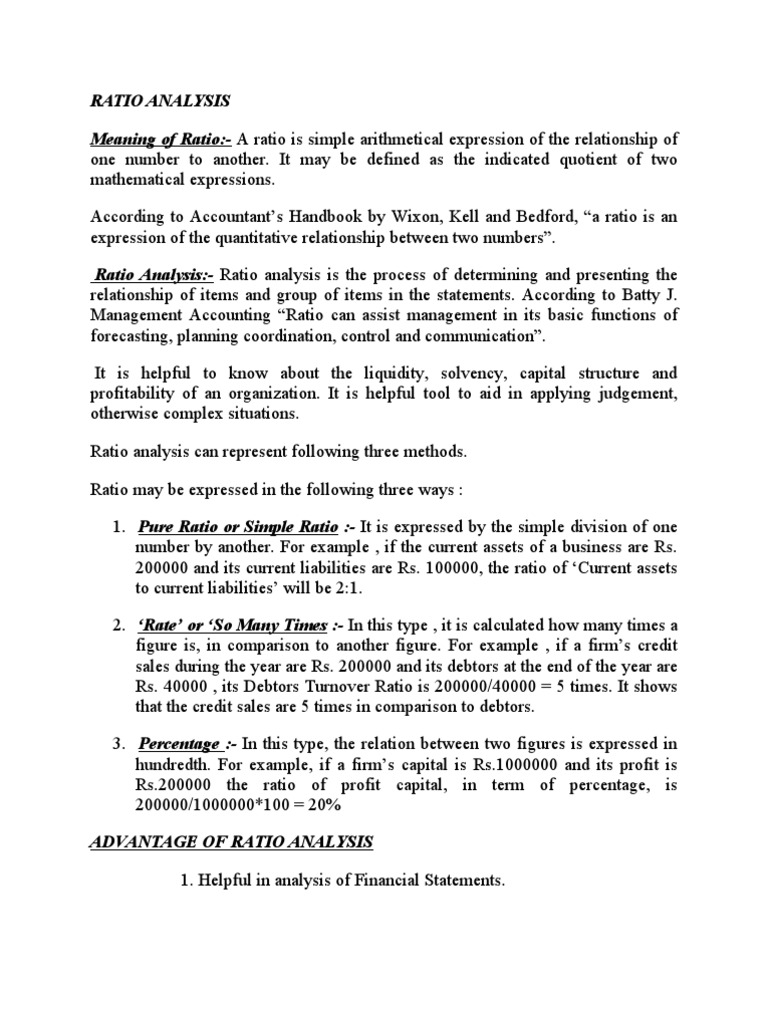 Ratio Analysis | PDF | Dividend | Equity (Finance)
