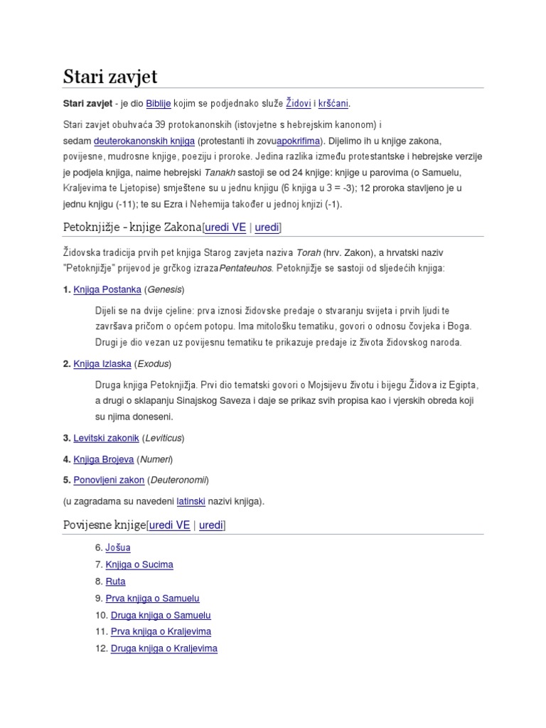 Stari Zavjet | PDF
