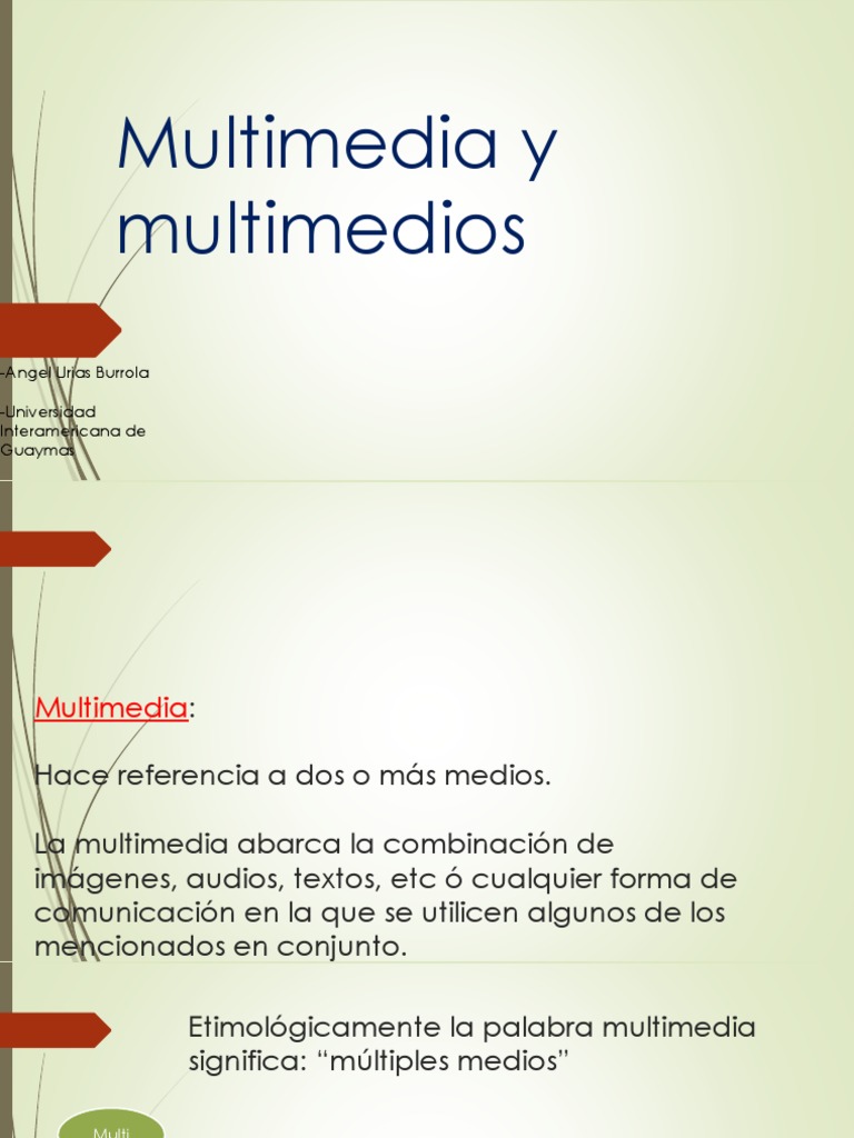 Multimedia y Multimedios | PDF
