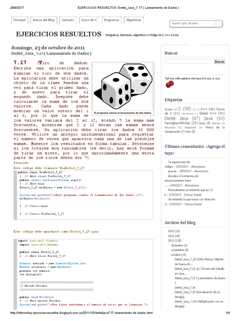 Ejercicios Resueltos Deitel Java 7 | PDF | Java (lenguaje de programación) | C